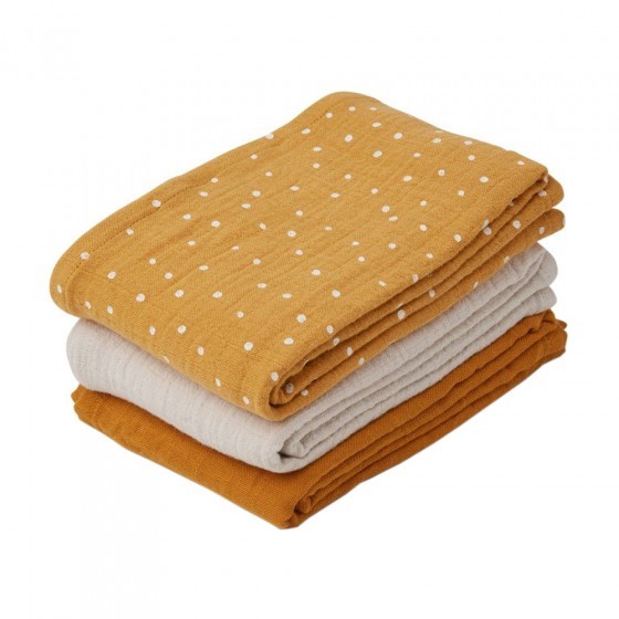 Liewood Tetradoeken (3 pack) Confetti Yellow Mellow Mix | Pakske